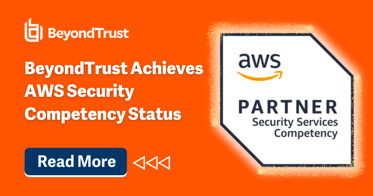 BeyondTrust Achieves AWS Security Competency Status | BeyondTrust