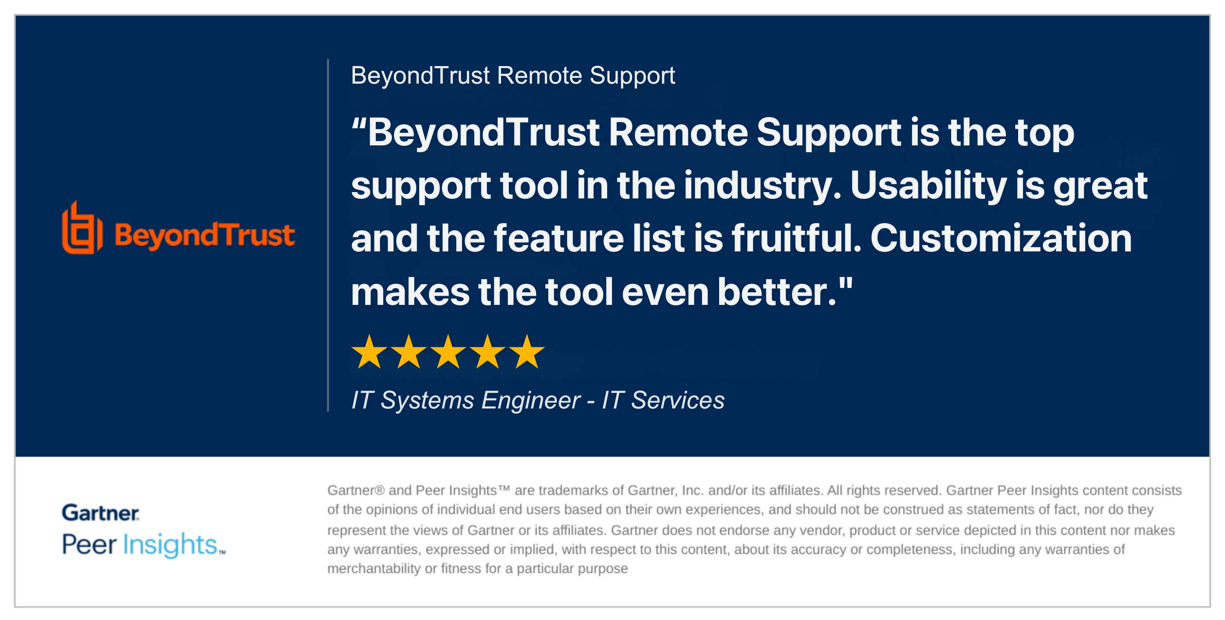 BeyondTrust Recognized as a Gartner® Peer Insights™… | BeyondTrust