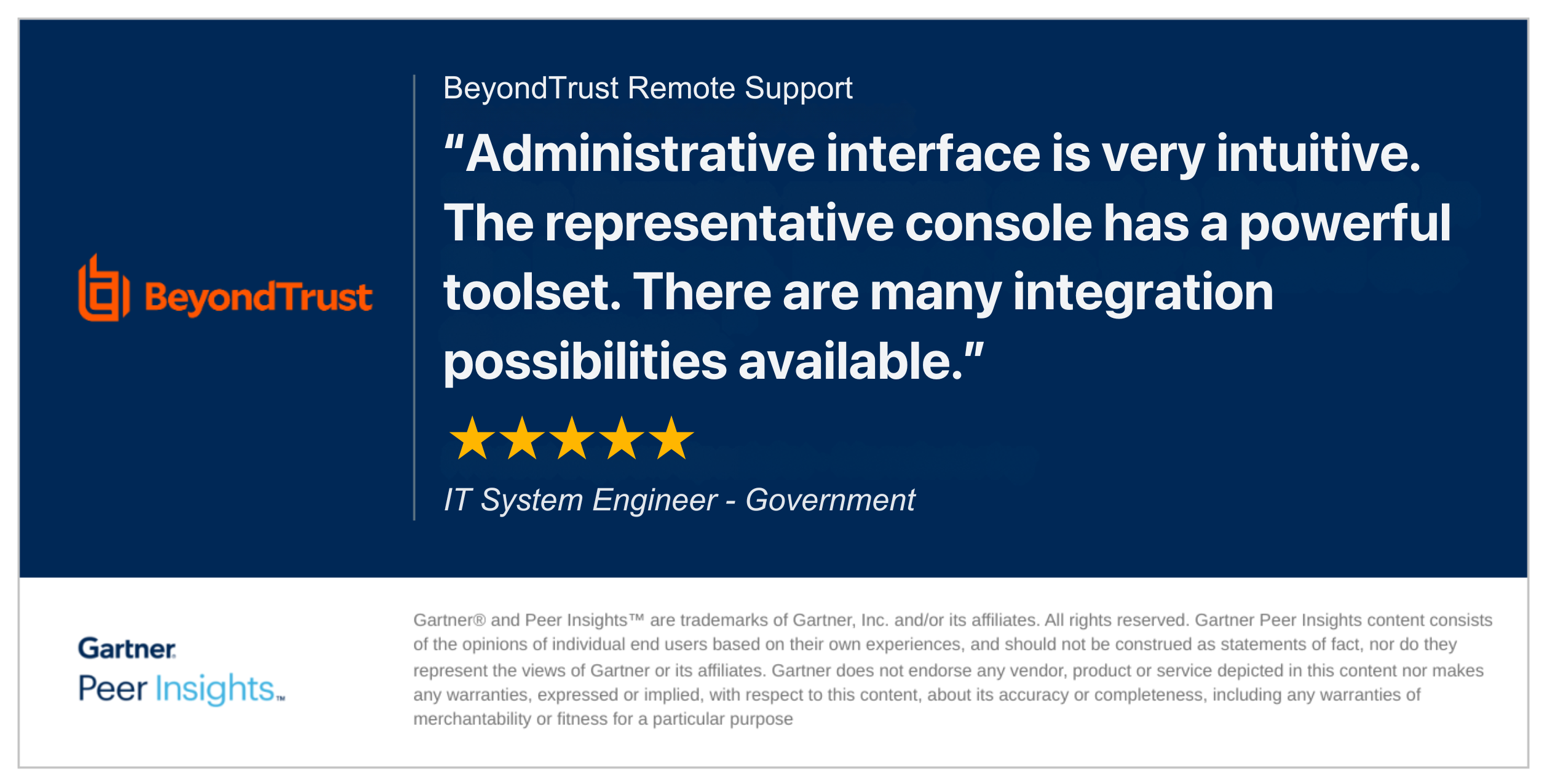 BeyondTrust Recognized as a Gartner® Peer Insights™… | BeyondTrust
