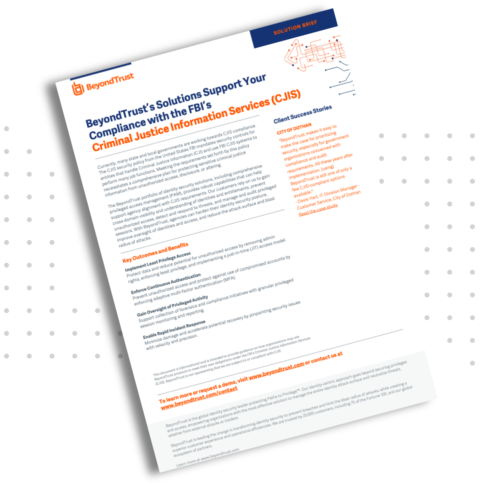 CJIS Solution Brief | BeyondTrust