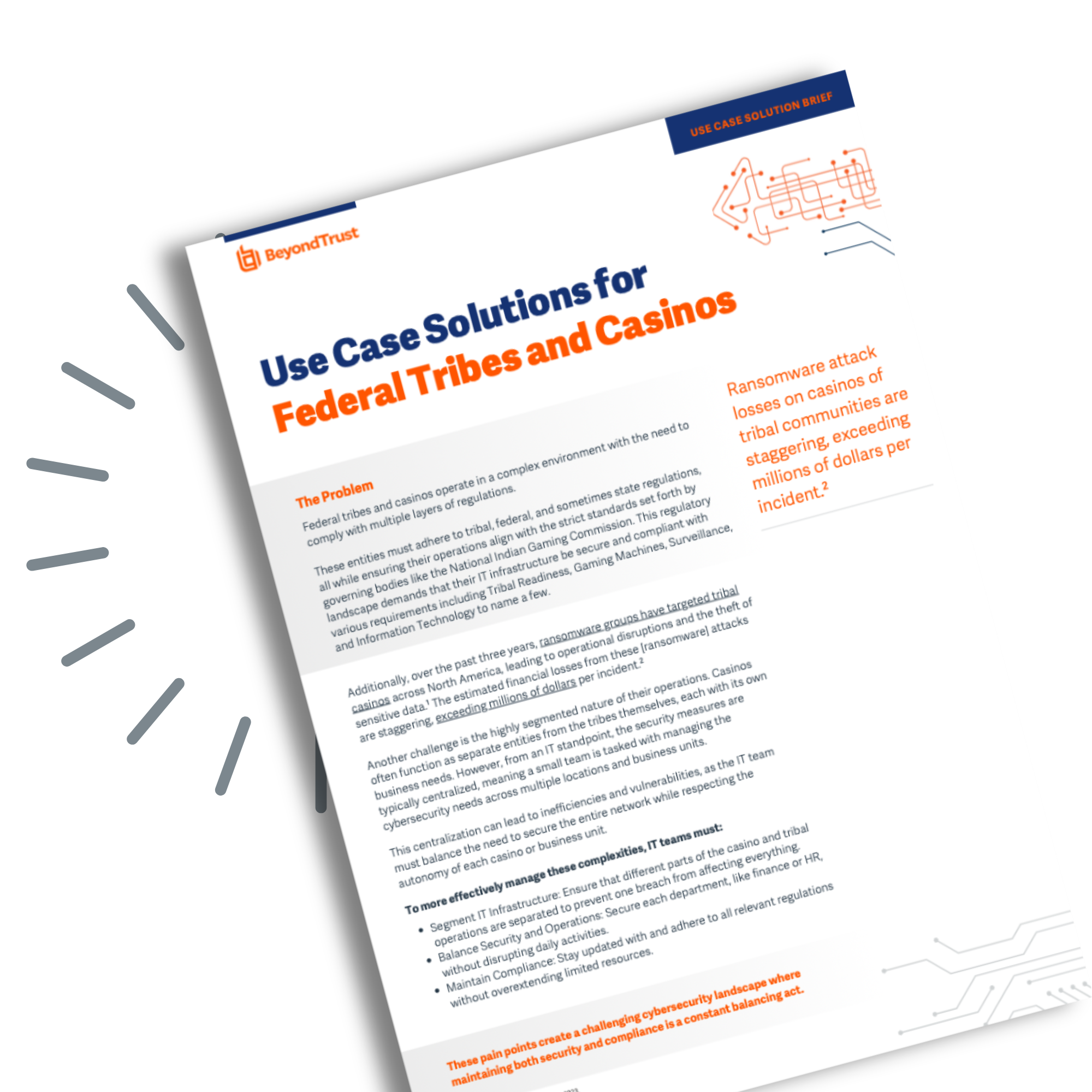 Use Case Solution Brief for Federal Tribes and Casinos | BeyondTrust
