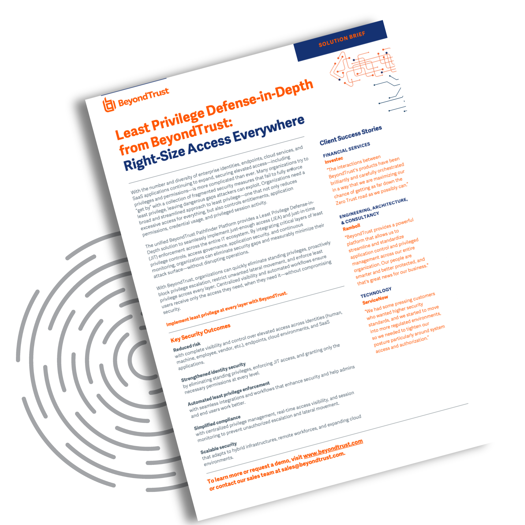 Least Privilege Defense-in-Depth Solution Brief | BeyondTrust