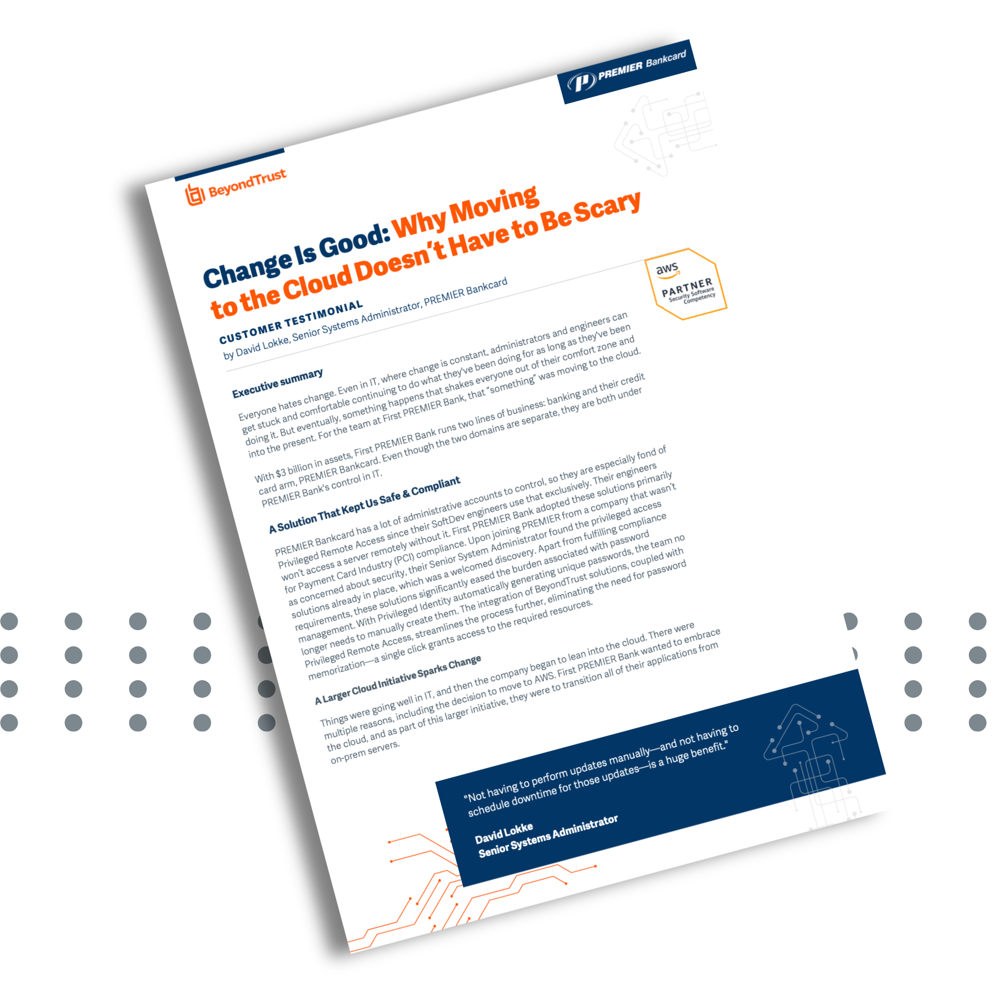 AWS Cloud Migration Case Study: Premier Bankcard | BeyondTrust