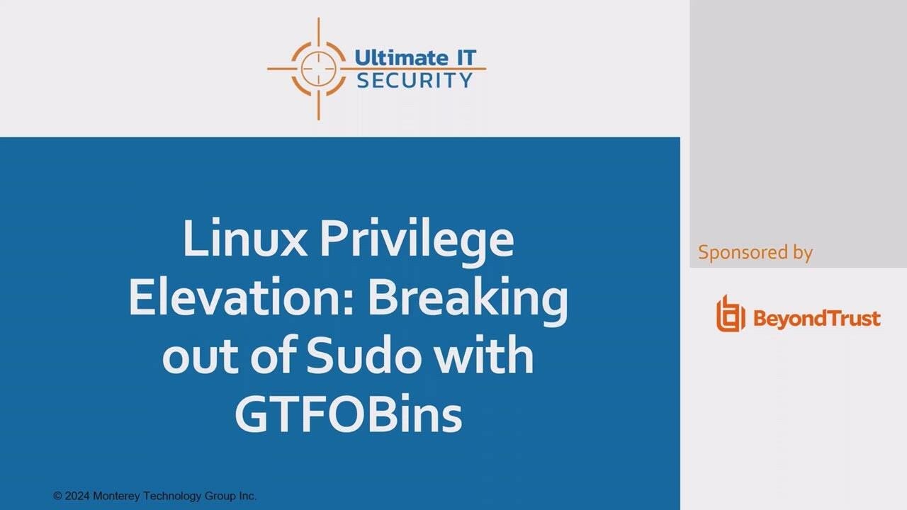 Linux Privilege Elevation: Breaking out of Sudo with… | BeyondTrust
