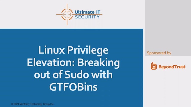 Linux Privilege Elevation: Breaking out of Sudo with… | BeyondTrust