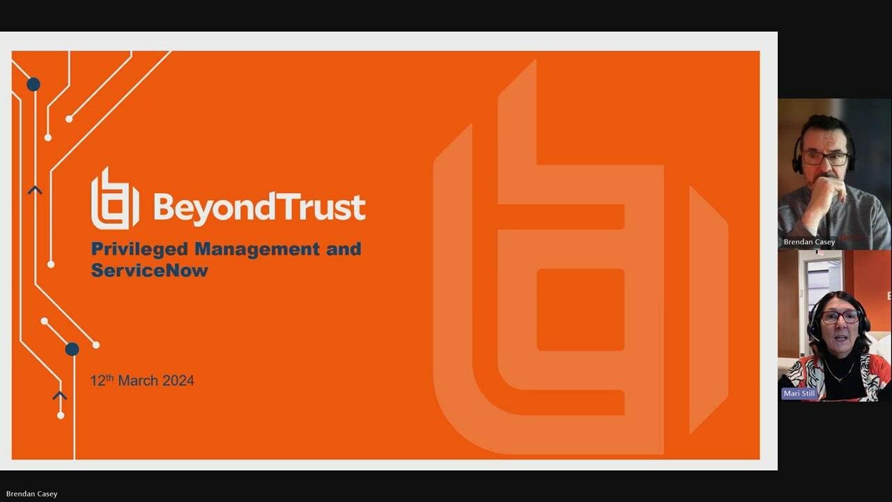 EMEA Tech Talk Tuesday - Elevate Service Desk… | BeyondTrust
